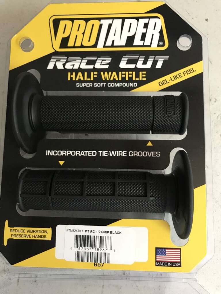 Pro Taper Race Cut Half-Waffle Grips – Keefer, Inc. Tested