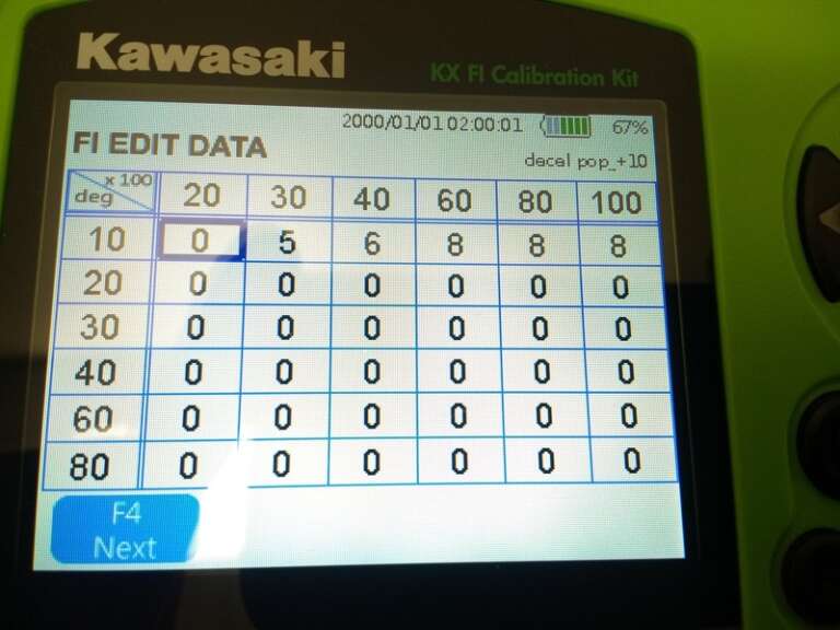 2018 Kawasaki KX450F Fuel/Ignition Maps – Keefer, Inc. Tested
