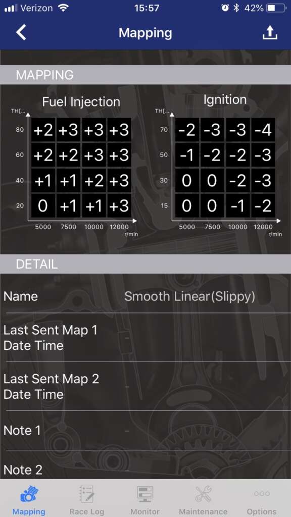 2019 Yamaha YZ250F Maps – Keefer, Inc. Tested