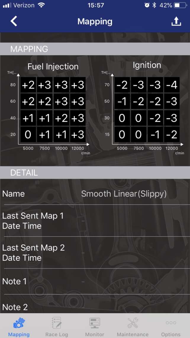 2019 Yamaha YZ250F Maps – Keefer, Inc. Tested