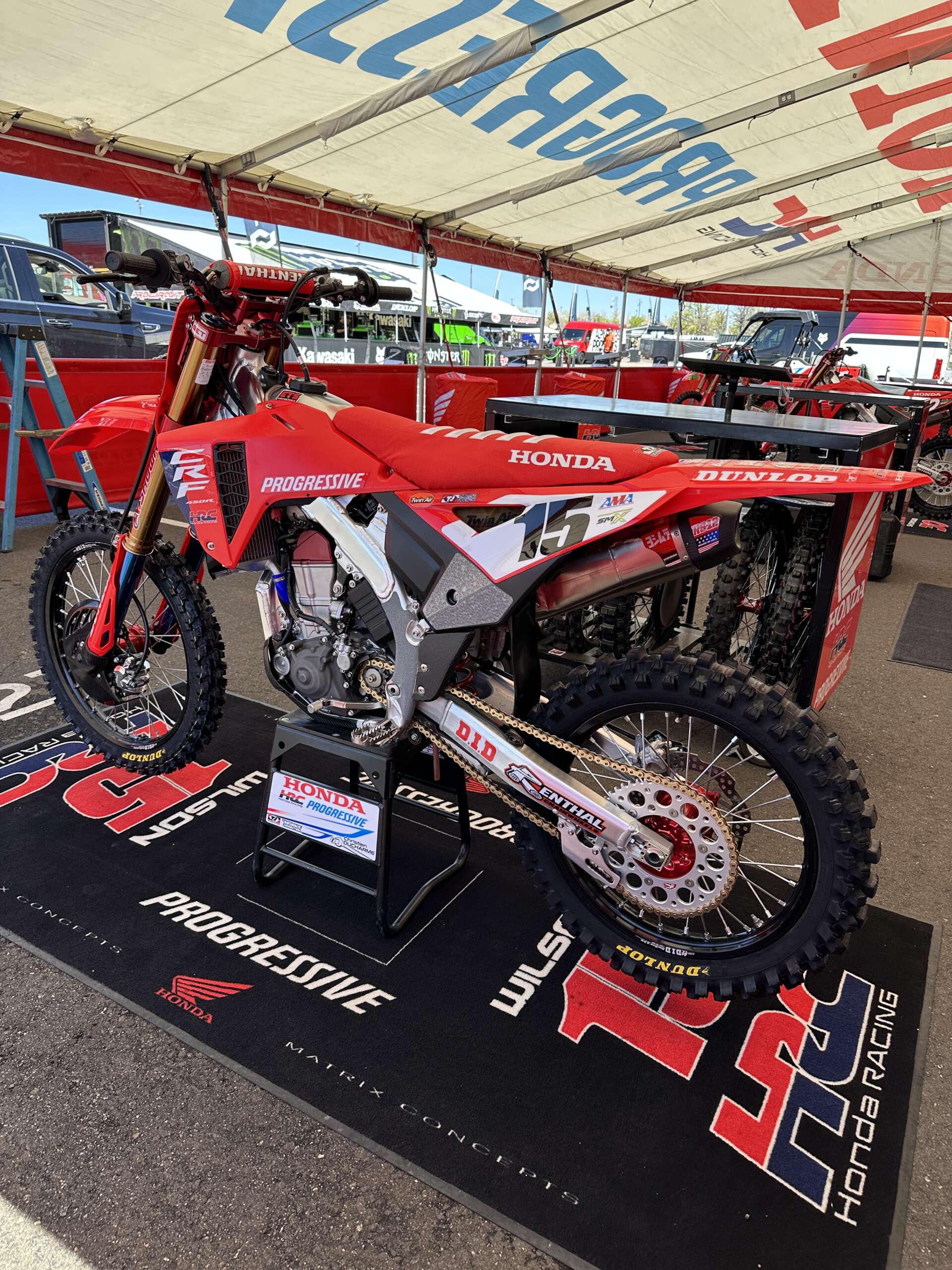 Inside Dean Wilson’s “Fill In” Factory HRC Honda – Keefer, Inc. Tested